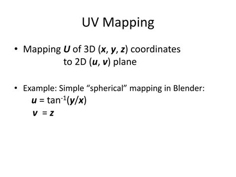 PPT UV Mapping PowerPoint Presentation Free Download ID 6825560