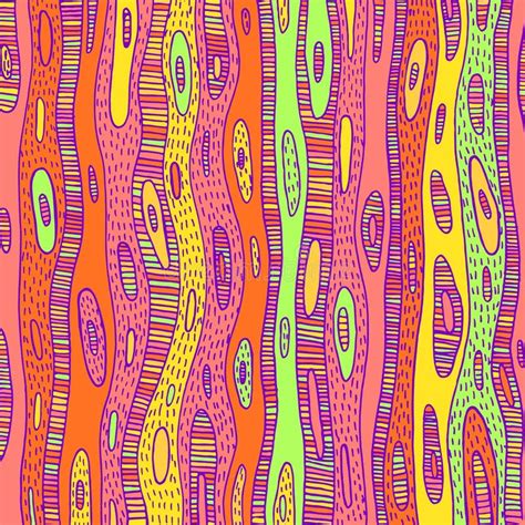 Doodle Trippy Psychedelic Pattern Abstract Background With Circles And Waves Zendoodle Organic