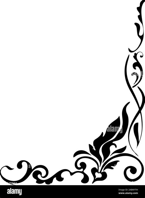 Vector Flower Border Design