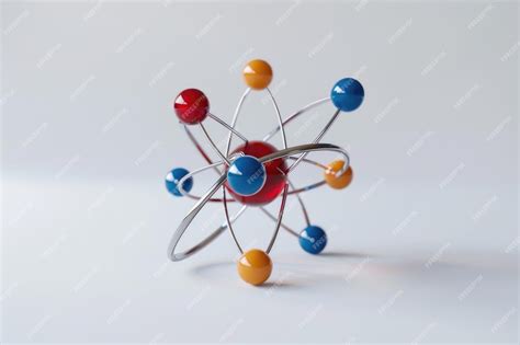 Premium Photo Photo Of A Molecular Atom Model Isolated On A White Background