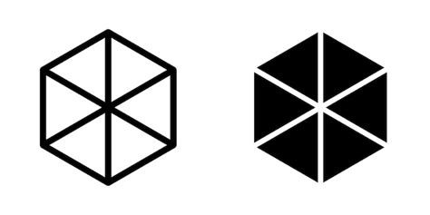 Premium Vector Geometri Hexagonal Icon