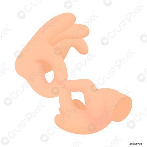 Sign Language Icon Cartoon Style Stock Vector 3251773 Crushpixel