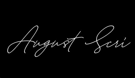 August Script Free Font