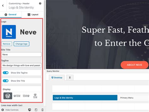 How To Show Tagline Below Or Beside Logo In Header Themeisle Docs
