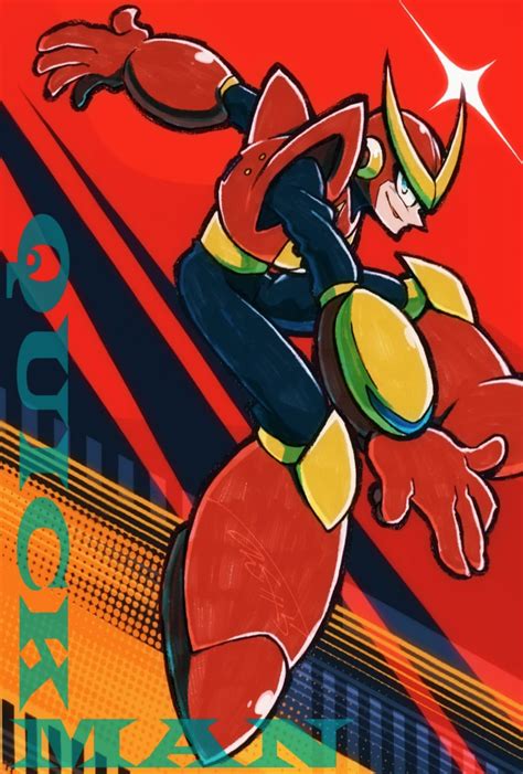 Quick Man Mega Man Drawn By Nongura Danbooru