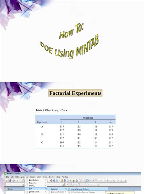 Doe Using Minitab Pdf