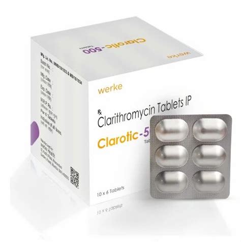 Clarithromycin Tablets Ip 500 Mg Packaging Size 10x6 At Rs 2675 Box In Panchkula