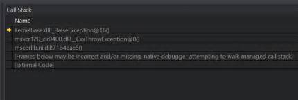 Strange Exceptions On Visual Studio 2015 Native C Unit Testing