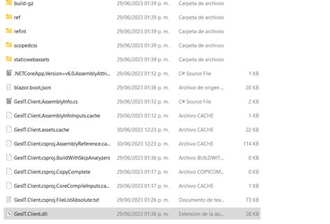 Files From Objdebugnet60 Are Being In Deleted Blazor Project Microsoft Qanda