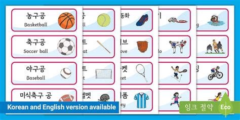 스포츠 단어 카드 Sports Word Cards Twinkl