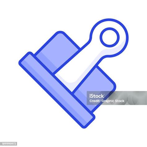 불독 클립 벡터 디자인 현대적인 스타일의 바인더 아이콘 종이 클립 고정시킴에 대한 스톡 벡터 아트 및 기타 이미지 고정시킴 교육 단일 객체 Istock