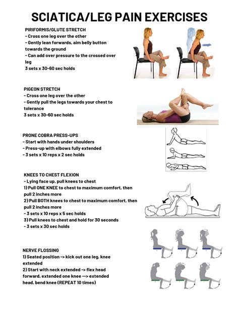 Printable Exercises For Sciatica Pain Uk Printable Hub