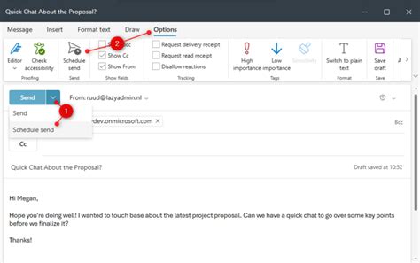 How To Delay Sending Email In Outlook — Lazyadmin