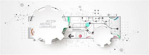 Abstract Technology Concept Circuit Board High Vector Image