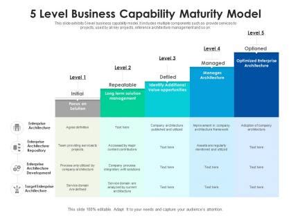 Organizational Maturity Model Slide Team