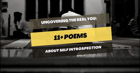 Poems About Self Introspection Pick Me Up Poetry