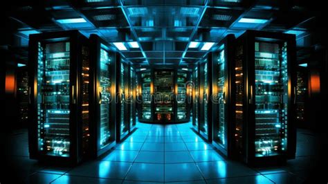 Cluster Data Storage Drives Server Room Environment Efficient