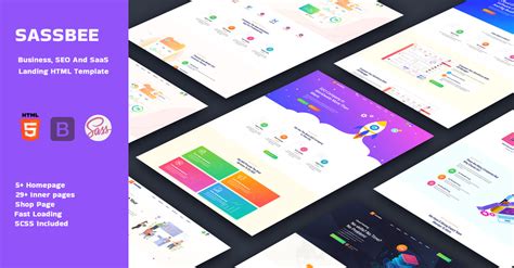 Sassbee Multipurpose Sass Landing Html Template