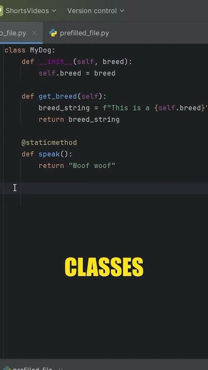 How To Create A Python Class In 50 Seconds Shorts Python Programming