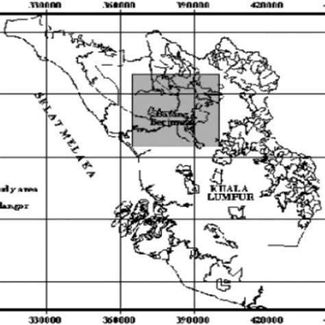 Map Of Bestari Jaya Catchment Download Scientific Diagram