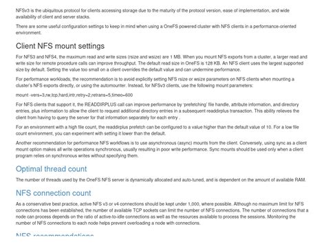 Nfs Considerations Dell Powerscale Onefs Best Practices Dell