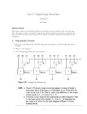 Lab 3 More Digital Logic Structures Pdf Lab 3 Digital Logic Structures TCSS 371 20 Points