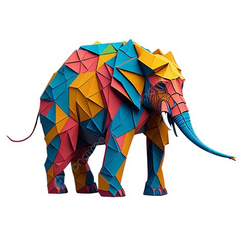 Colorful Elephant Drawing