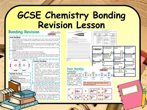 Gcse Chemistry Bonding Revision Lesson Teaching Resources