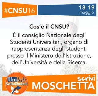 CNSU16 WTFaq UniLab Per Mario MOSCHETTA PPT