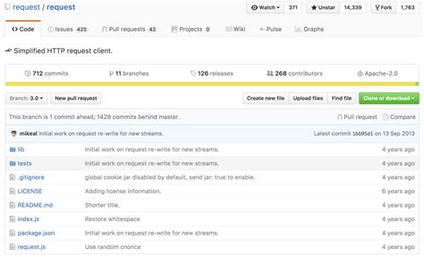 Nodejs Request 패키지의 망가진 Stream 고치기 Init 1