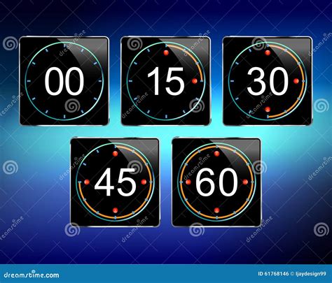 Digital Timer Vector Stock Vector Illustration Of Drawing 61768146