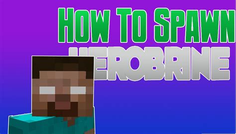 How To Spawn Herobrine In Minecraft PE YouTube