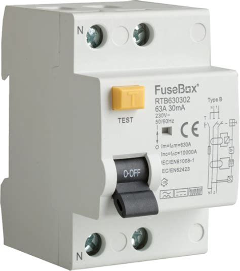 Fusebox Rtb630302m Type B 63a 30ma 2p Rcd