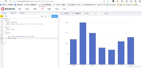 echarts 柱状图使用 examples 柱状图 csdn博客