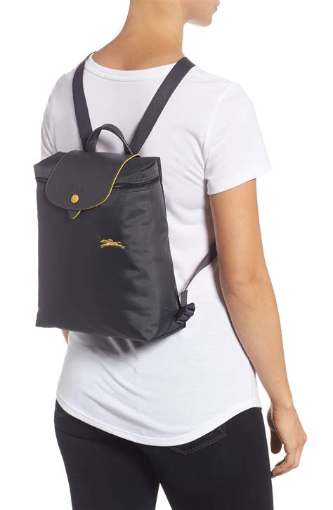 Longchamp Leather Le Pliage Club Backpack In Black Lyst
