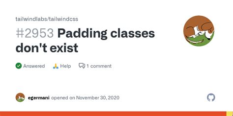 Padding Classes Dont Exist · Tailwindlabs Tailwindcss · Discussion