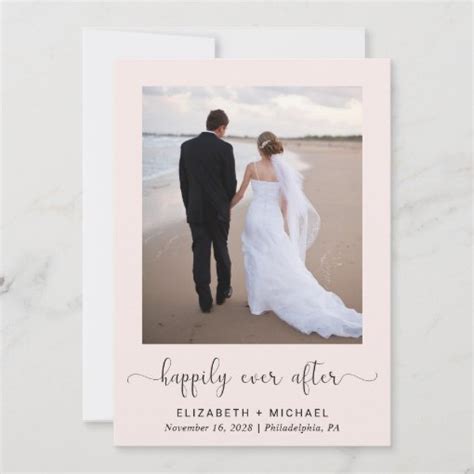 Elegant Photo QR Code Pink Wedding Reception Invitation Zazzle