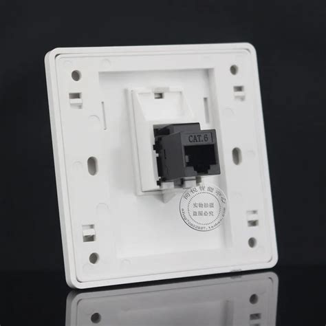 Seto Wall Plate Single Port Network Lan Cat 6 Socket Outlet Panel Gigabit Faceplate In Computer