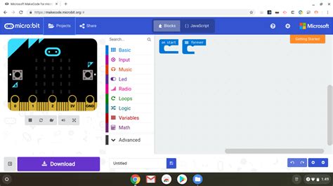크롬북으로 마이크로비트 코딩하기 포인투랩