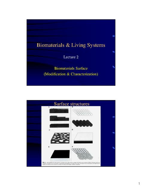 2015 Lecture 2 Biomaterials Surface Modification And Characterization