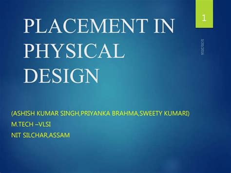 Placement In Vlsi Design Pptx