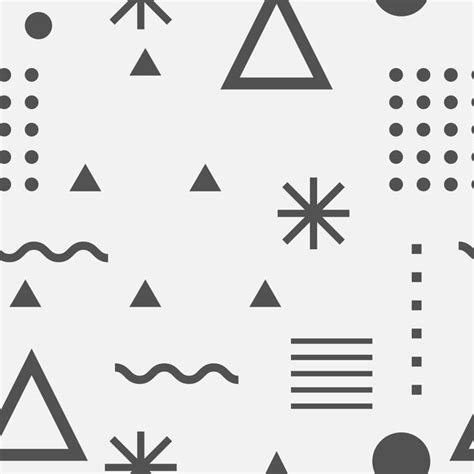 Premium Vector Vector Geometric Seamless Pattern Memphis Style