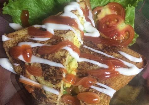 Resep Roti Tawar Bakar Isi Telur Keju Oleh Dita Surya Putri Ernanda