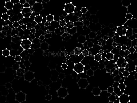 Abstract Molecular Structure Scientific Geometric Background