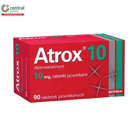 Thuốc Atrox 10 điều Trị Tăng Cholesterol Máu Tăng Lipid Máu