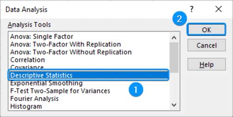 How To Get Summary Statistics In Excel Using Analysis Toolpak Excel Insider