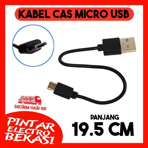 Jual Kabel Charger Micro USB Pendek Cm Shopee Indonesia