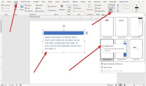 insert copy remove apply and manipulate text boxes in word