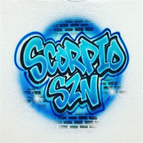 Airbrush Scorpio Szn Shirt Design Airbrush Shirts Airbrush Design