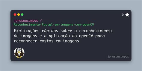 github jonasaacampos reconhecimento facial em imagens com opencv
